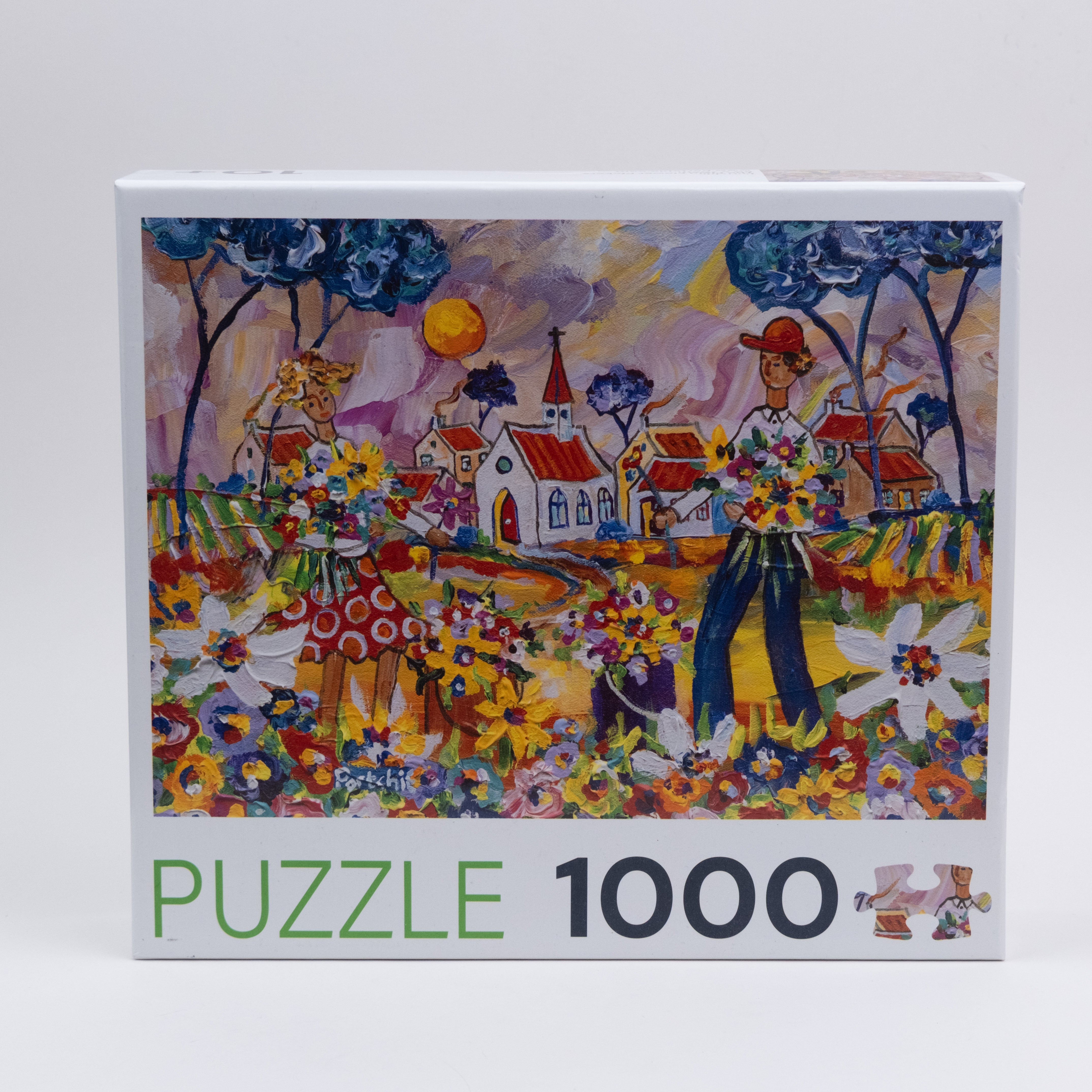 Field Flower Pickers 1000 pc Puzzle – Portchie